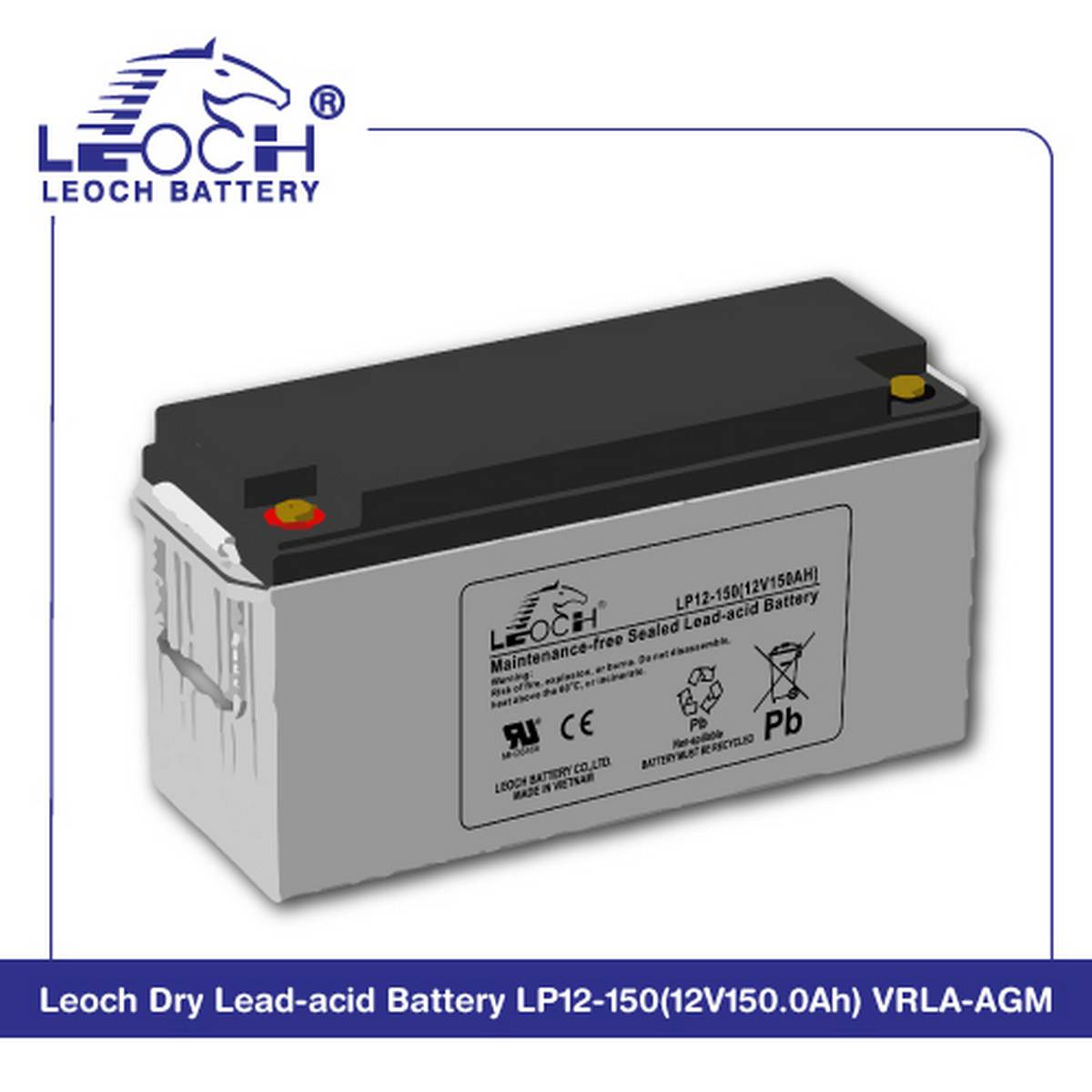 Dry battery Leoch Vision Powersafe – AMS Security Vision