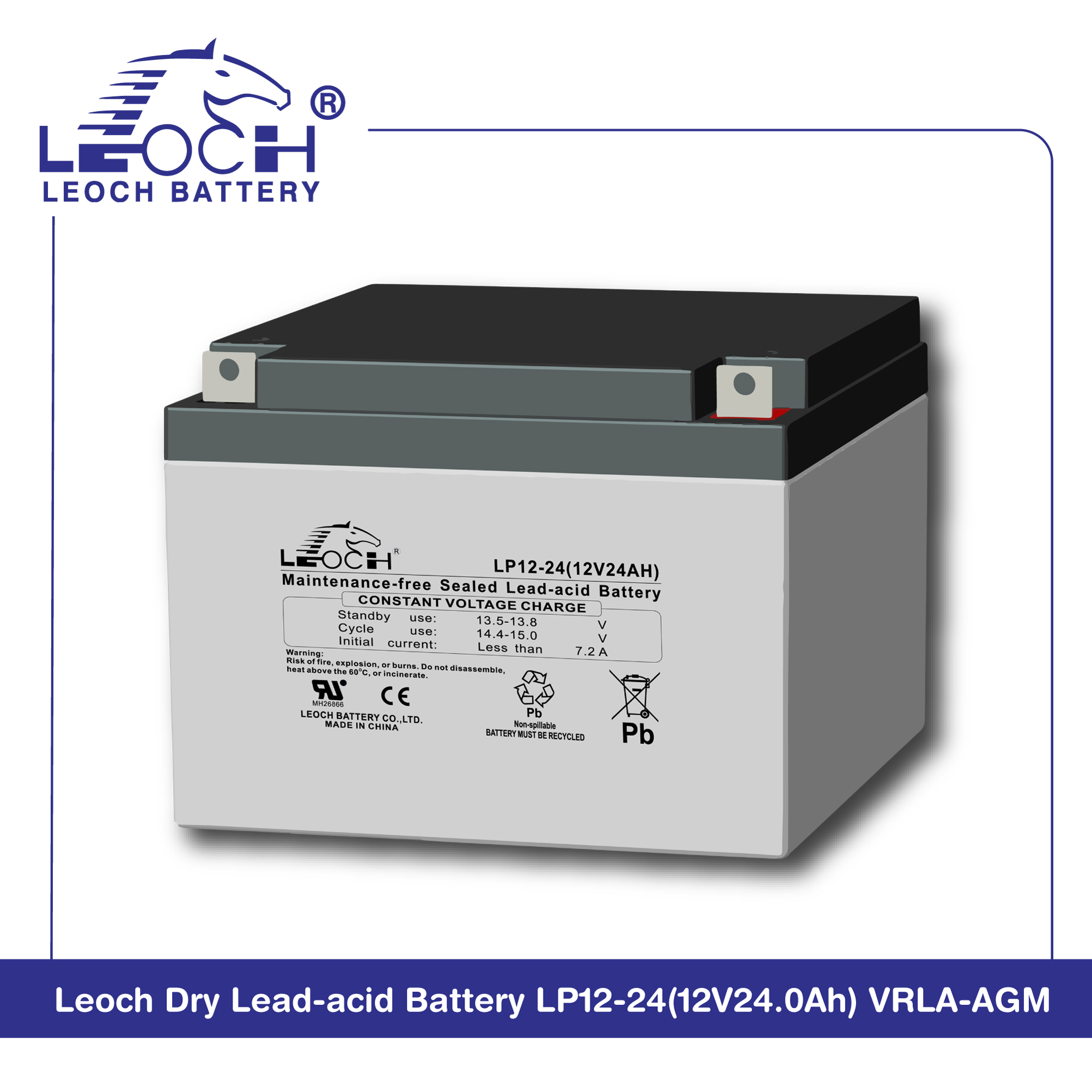 Dry battery Leoch Vision Powersafe – AMS Security Vision